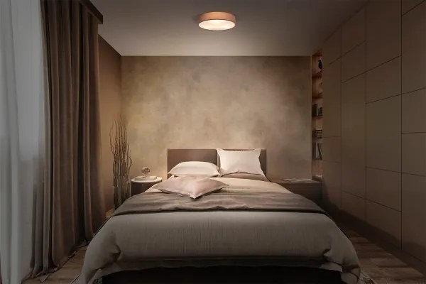 Osram - Stropní svítidlo ORBIS PARIS 3xE27/15W/230V pr. 48 cm hnědá