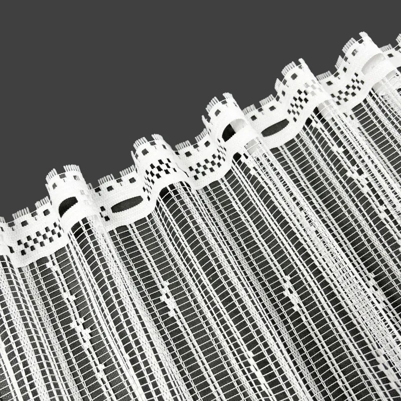 Vitrážová žakárová záclona 189 - výška 40 cm , metráž