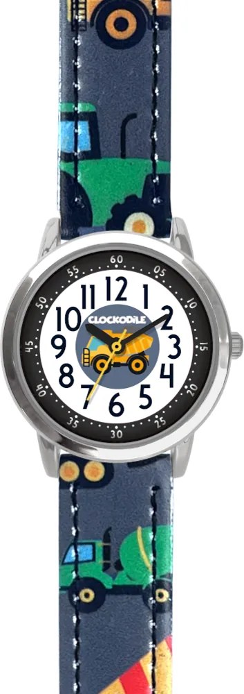 CLOCKODILE Svítící modré chlapecké dětské hodinky BAGRY CWB0090