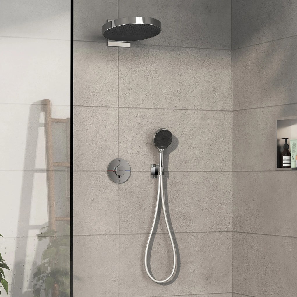 Hansgrohe ShowerSelect Comfort S, termostat pod omítku pro 2 spotřebiče, chromová, HAN-15554000