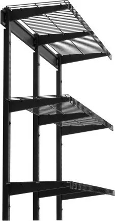 3patrový vysoce odolný nástěnný regál do garáže, 275 × 914 mm VEVOR