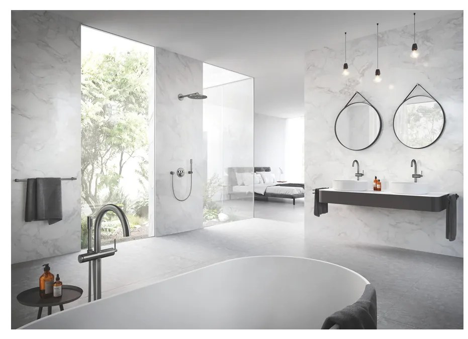 GROHE Atrio - Držák na ručníky, kartáčovaný Hard Graphite 40308AL3
