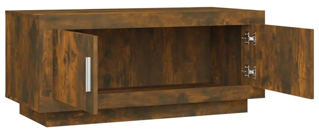 Konferenční stolek kouřový dub 102x50x45 cm kompozitní dřevo - Default Title