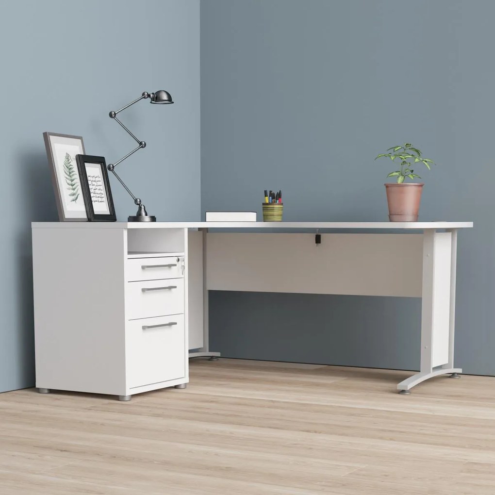 FALCO Psací stůl Office 80400/44 bílá/bílá