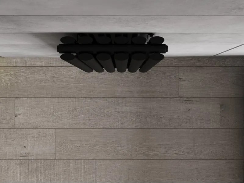 Mexen Dallas dekorativní radiátor 1600 x 360 mm, 1039 W, černý - W214-1600-360-00-70
