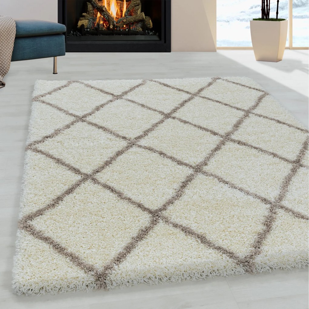 Ayyildiz koberce Kusový koberec Alvor Shaggy 3401 cream - 60x110 cm