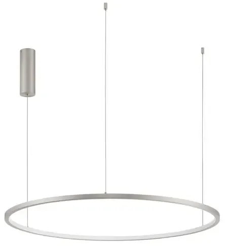 LED lustr Tarquin 80 Stříbrná