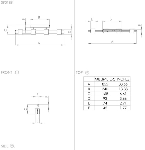 Eglo 390189 - Přisazený lustr LEVANTARA 4xE27/40W/230V černá/hnědá