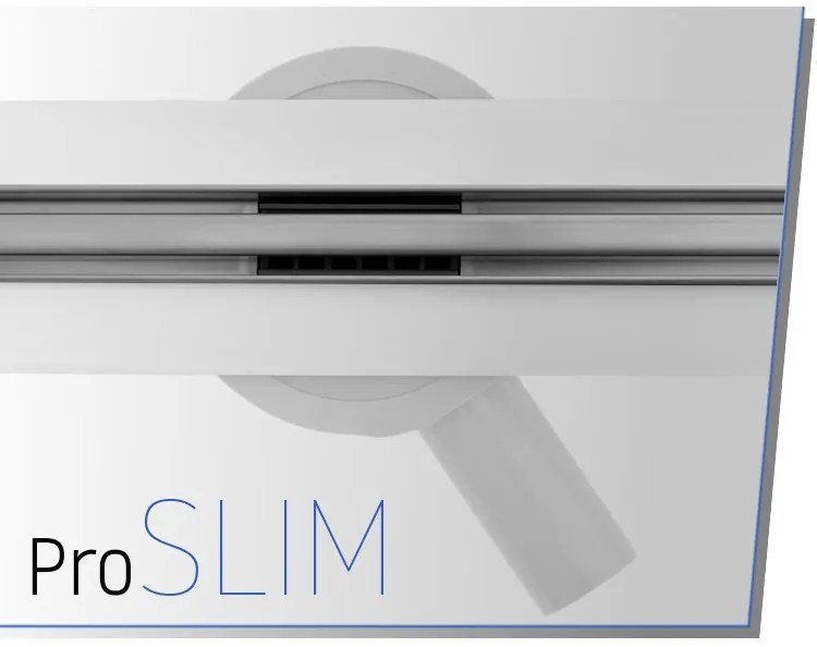 Lineární odtokový žlab Rea Neo Slim Pro stříbrný