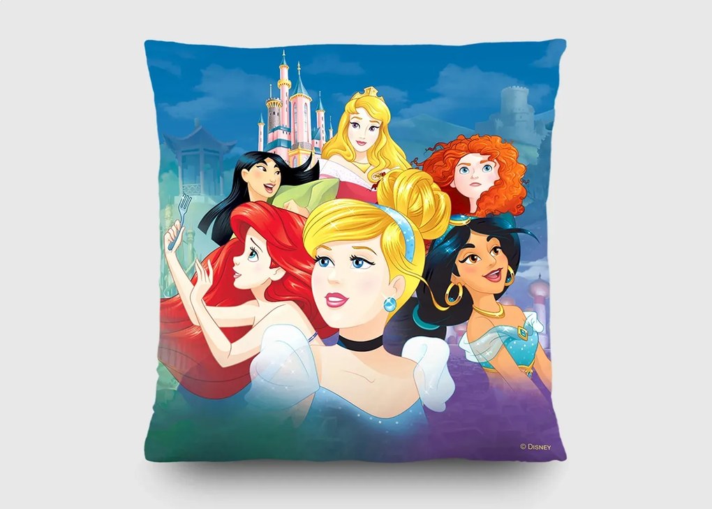Dekorativní polštářek Všechny Princezny, Disney | 40 x 40 cm | DCND 3123