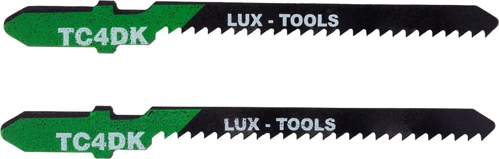 LUX-TOOLS Listy přímočaré pily pro vyřezávání křivek upínání T, 2 ks
