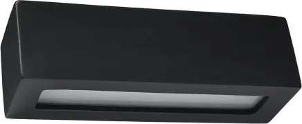 Nástěnné keramické svítidlo SOLLUX Vega E27 1x60W bez zdroje SL.0878 černá