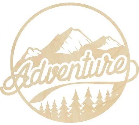 Dřevěný nástěnný obraz s přírodním motivem adventure| SENTOP PR0421