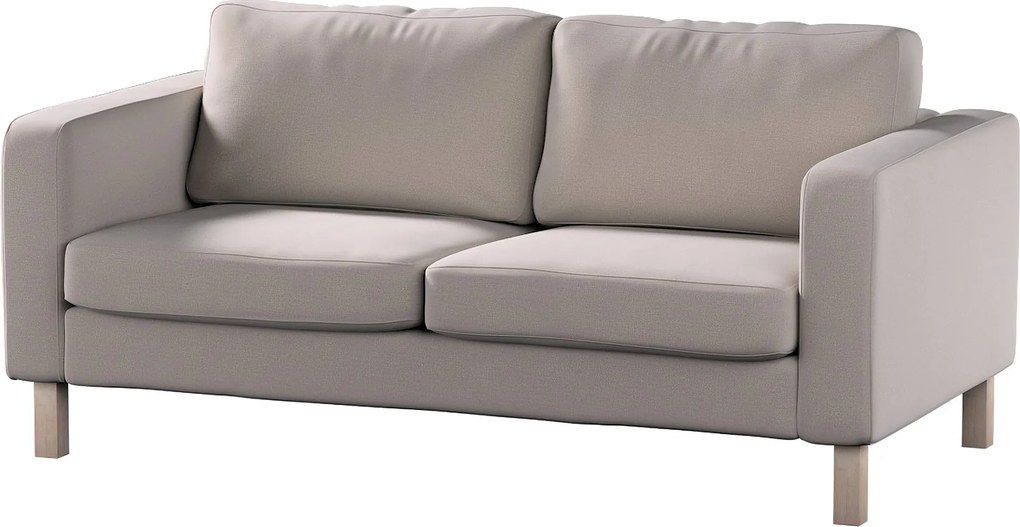 Potah na pohovku IKEA Karlstad 2-místná, nerozkládací, krátký barva béžová látka sametová