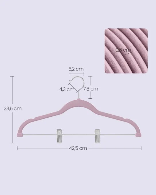 Věšáky na oblečení CRF012GP30 30 ks