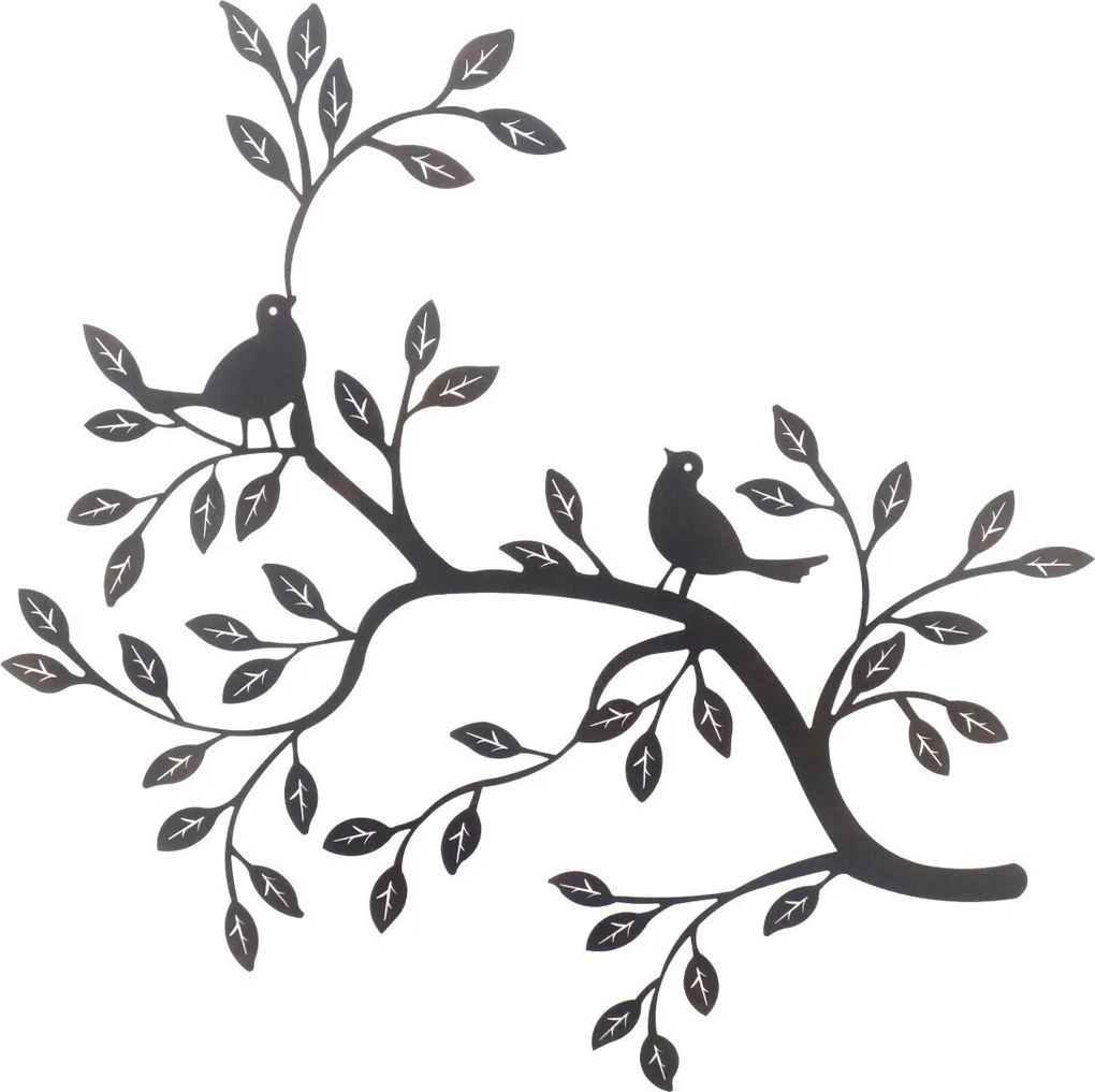 Sošky a figurky Signes Grimalt  Větev Stromu Stěna Ornament W/Birds