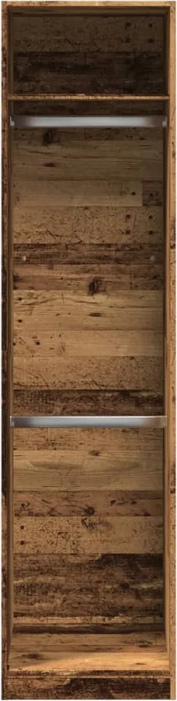 Šatní skříň old wood 50 x 50 x 200 cm kompozitní dřevo 3307790