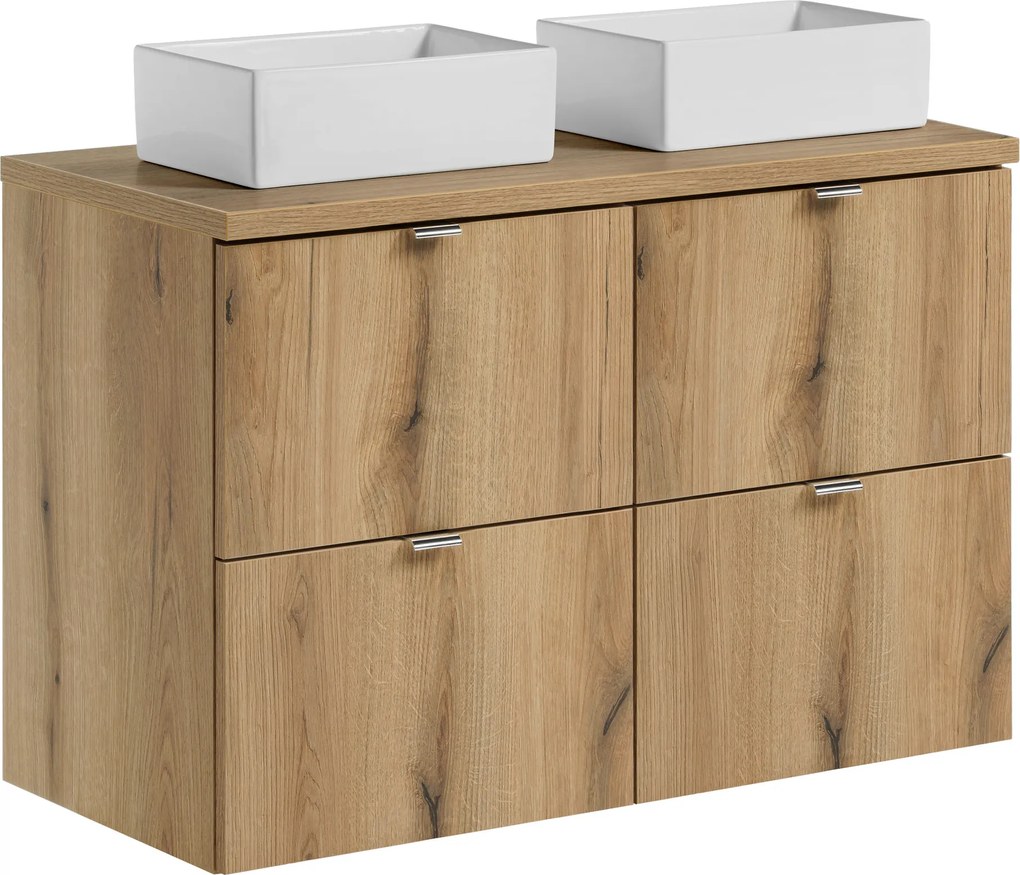 Comad Koupelnová skříňka s deskovým umyvadlem set Nova Oak 100 dub coast evoke