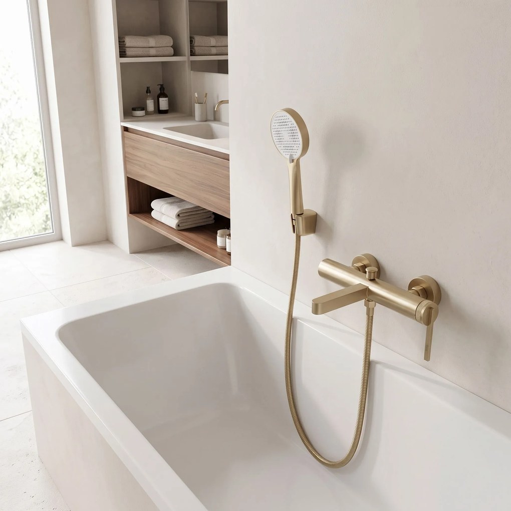 Rea, Koupelnová baterie REA Grace Brush Gold, REA-B2242