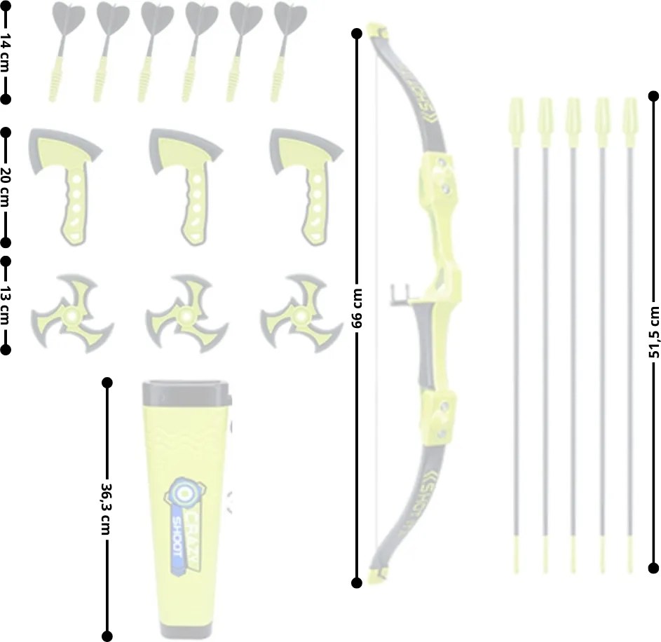 Dětská herní sada 4v1 s terčem inSPORTline ADGS210
