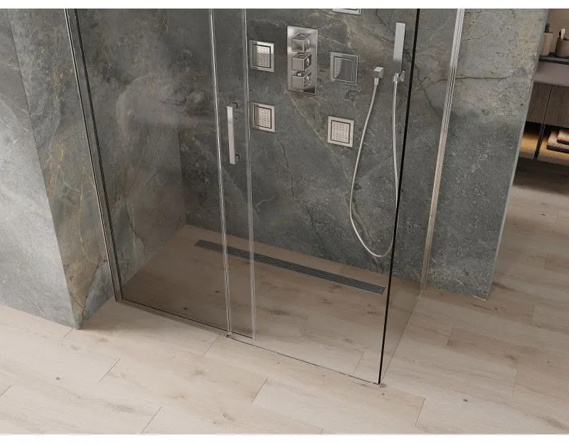 Mexen Omega sprchový kout 130x70cm, 8mm sklo, chromový profil-čiré sklo, 825-130-070-01-00