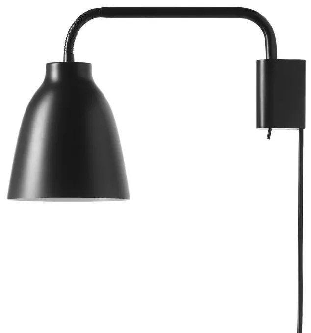 Fritz Hansen Nástěnná lampa Caravaggio, matt black 23041308