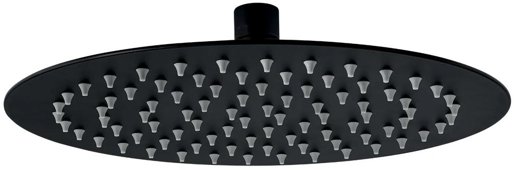 Novaservis, Pevná sprcha průměr 250 mm, černá, RUP/250-5