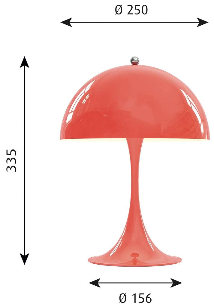 Louis Poulsen Panthella Mini stolní lampa korálová