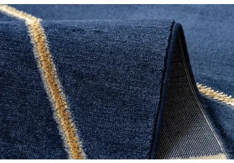 koberec EMERALD výhradní 1013 glamour, stylový geometrický tmavě modr velikost 140x190 cm | krásné koberce cz