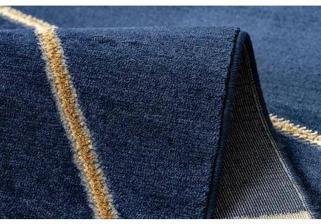 koberec EMERALD výhradní 1013 glamour, stylový geometrický tmavě modr velikost 240x330 cm | krásné koberce cz