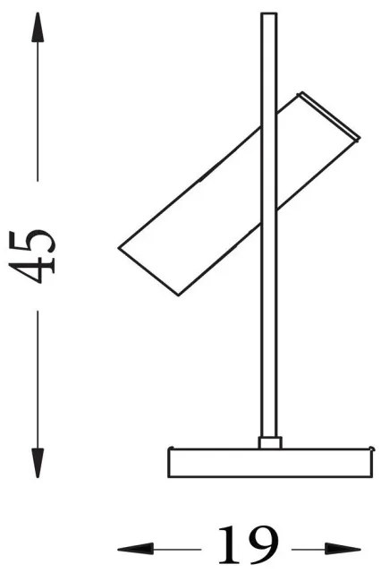 Searchlight EU2791BK Stolní reflektorová lampa TELESCOPE černá