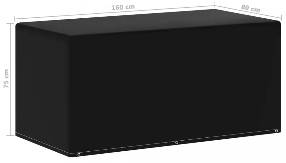 Plachta na zahradní nábytek PE černá Dekorhome 170x90x60 cm