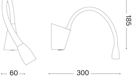 Ideal Lux - LED Flexibilní lampička GOOSE LED/3W/230V CRI 90 bílá