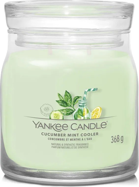 Yankee Candle Signature svíčka Cucumber Mint Cooler Velikost: střední 368 g