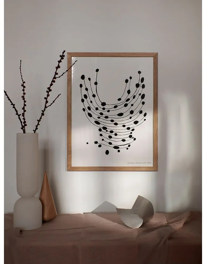 Plakát 30x40 cm Dancing Dots – Leise Dich Abrahamsen – The Poster Club
