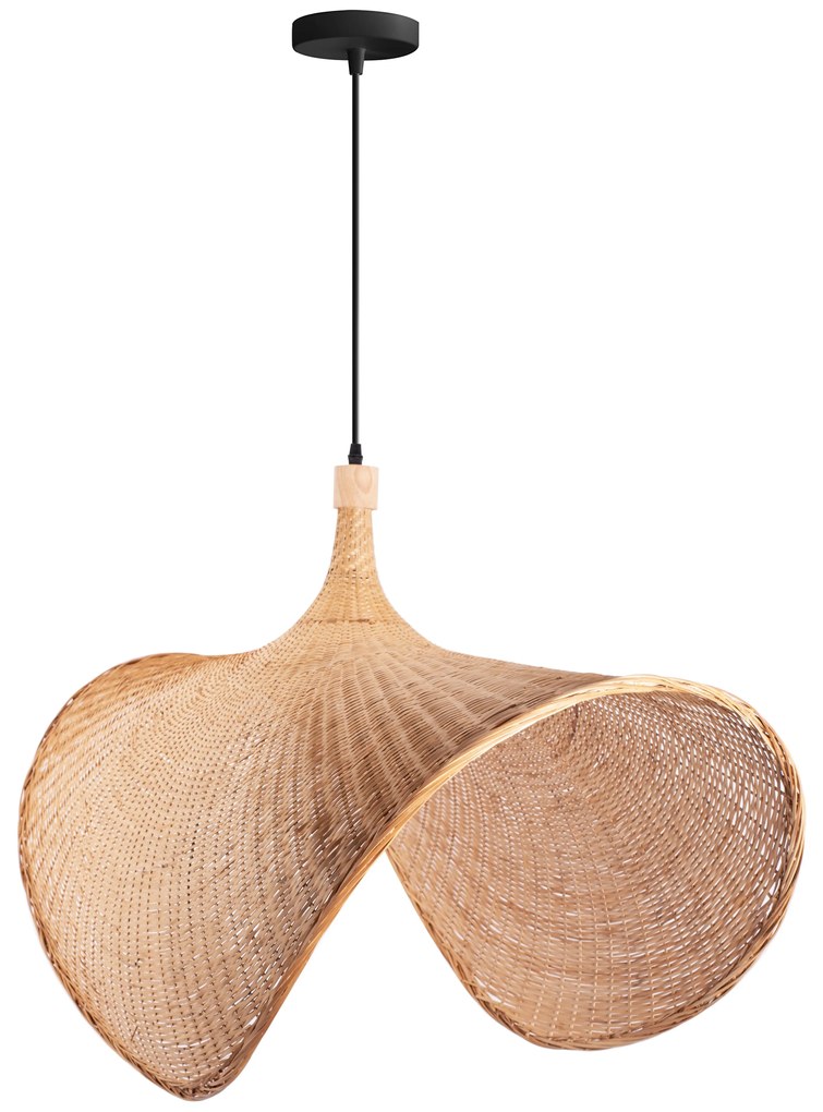 Toolight Boho, závěsné svítidlo 1xE27 APP1577-5C, přírodní hnědá, OSW-03800
