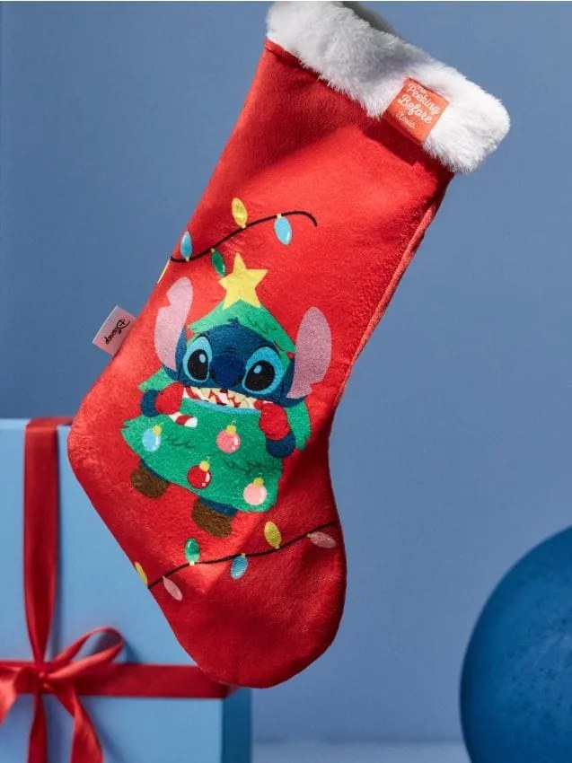 Sinsay - Christmas decoration in the shape of a stocking with LED lights Stitch - vícebarevná