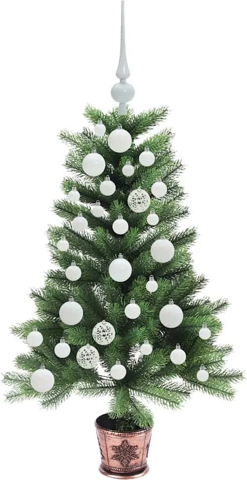 Vánoční stromeček s 150 LED diodami s stojanem Zelená 90 cm PE 3396303