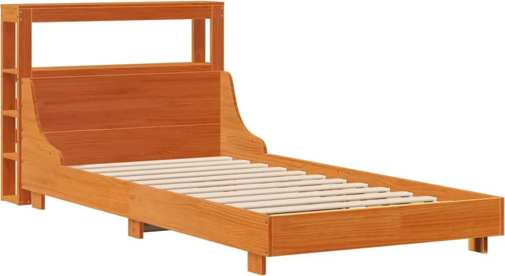 Postel bez matrace voskově hnědá 75 x 190 cm masivní borovice 3306446