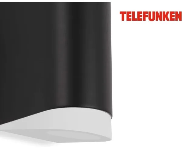 Telefunken 314905TF - LED Venkovní nástěnné svítidlo 2xGU10/5W/230V IP44 černá