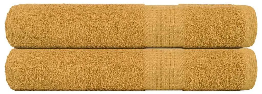 Ručníky FROGN 2 ks zlaté 100x200 cm 360 g/m² 136818