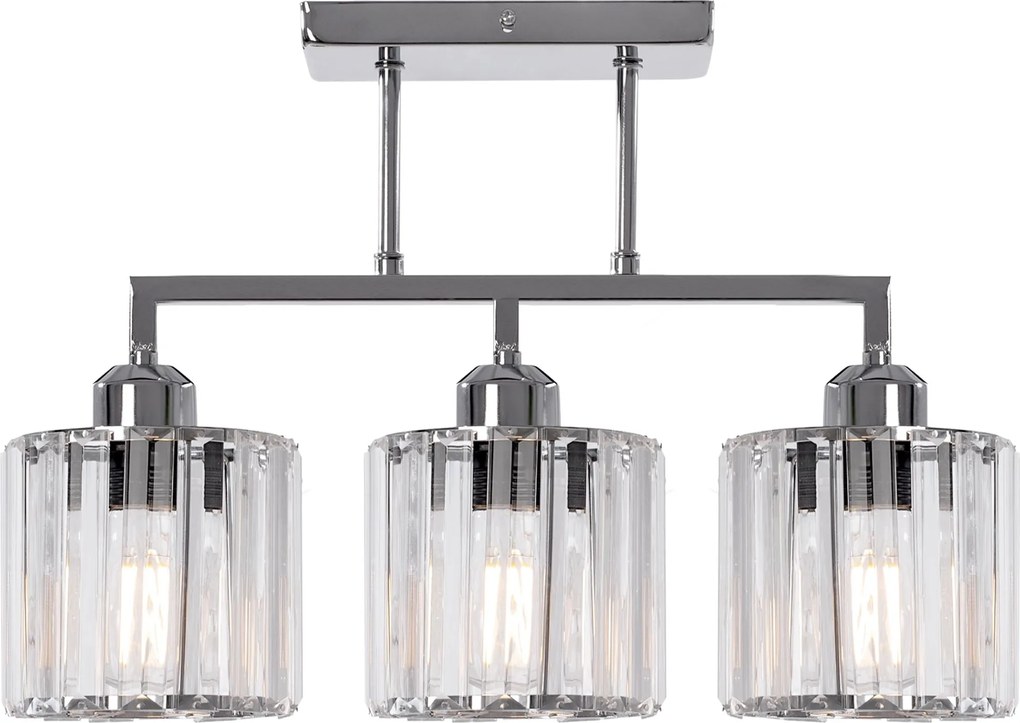 Toolight - Stropní svítidlo GLAMOUR 3xE27 392228, chromová, OSW-09685
