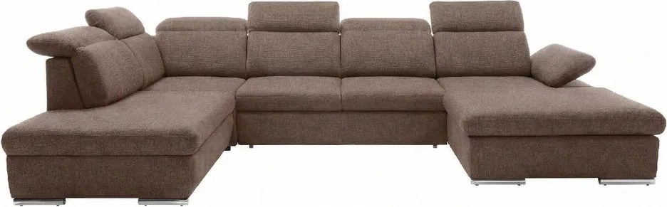 PCo Rohová sedací souprava OLIE II do U, 356 cm Barva látky: Smaragdově zelená (Monolith 37), Roh pohovky: Pravý roh