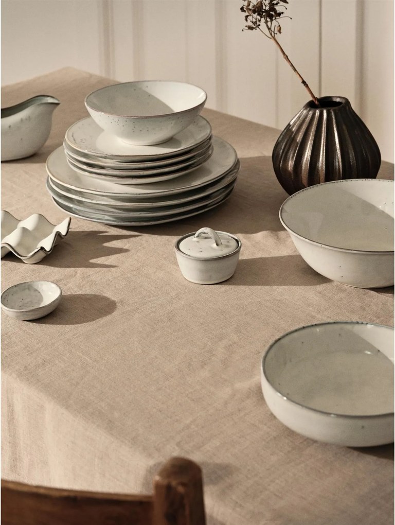BROSTE Cukřenka s víkem NORDIC SAND 8 cm písková