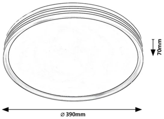 Rabalux 71118 - LED Stropní svítidlo EPORA LED/25W/230V 3000K