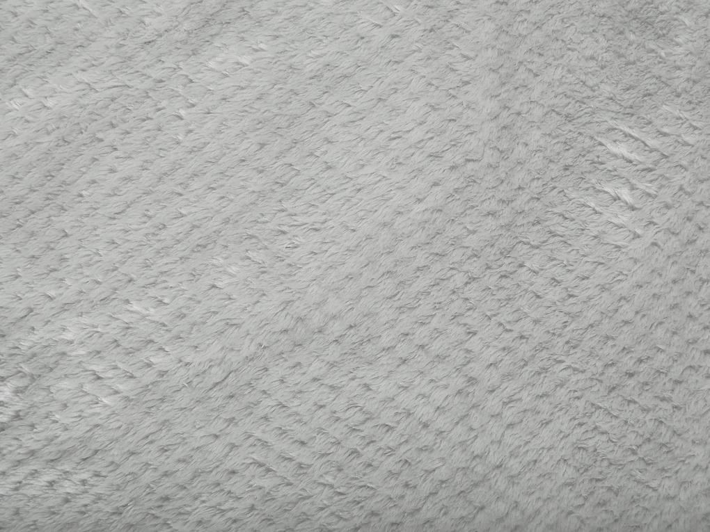 Deka 150 x 200 cm světle šedá SAITLER Beliani