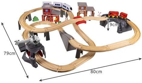 Dřevěná železnice - Kruzzel train 22754