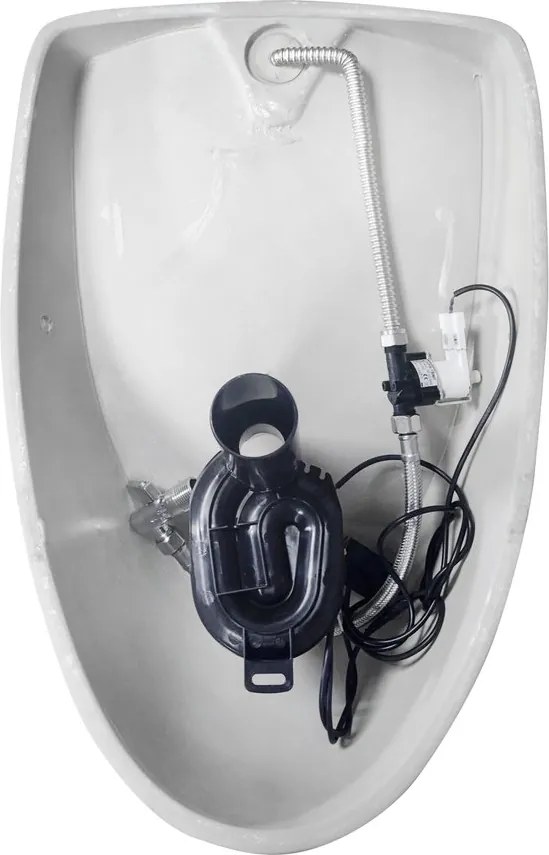 Isvea Isvea, DYNASTY urinál s automatickým splachovačem 6V DC, zakrytý přívod vody, 39x48 cm, 10SZ92001-SENSOR