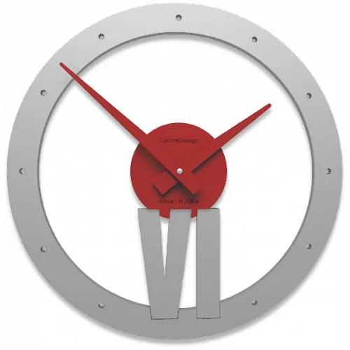 Designové hodiny 10-015 CalleaDesign Xavier 35cm (více barevných variant) Barva stříbrná-2 - RAL9006
