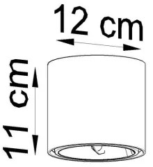 Stropní svítidlo SOLLUX Tiube GU10 1x40W bez zdroje SL.0697 černá